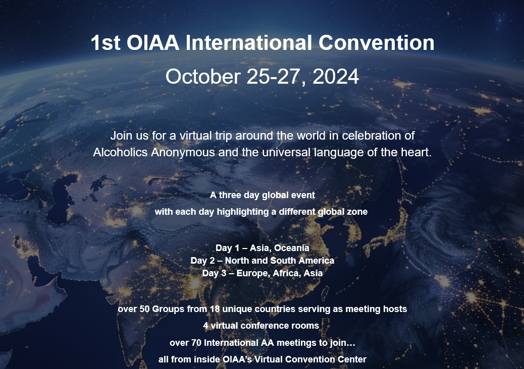 1st OIAA Online International Convention OCT 25-27, 2024 - Alcoholics ...
